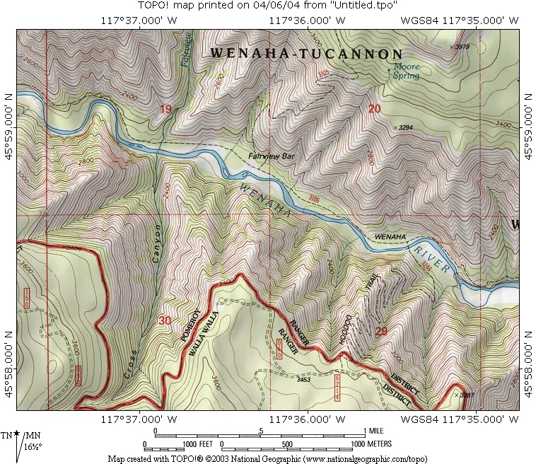 Wenaha River, Eastern Oregon - trailsnw.com